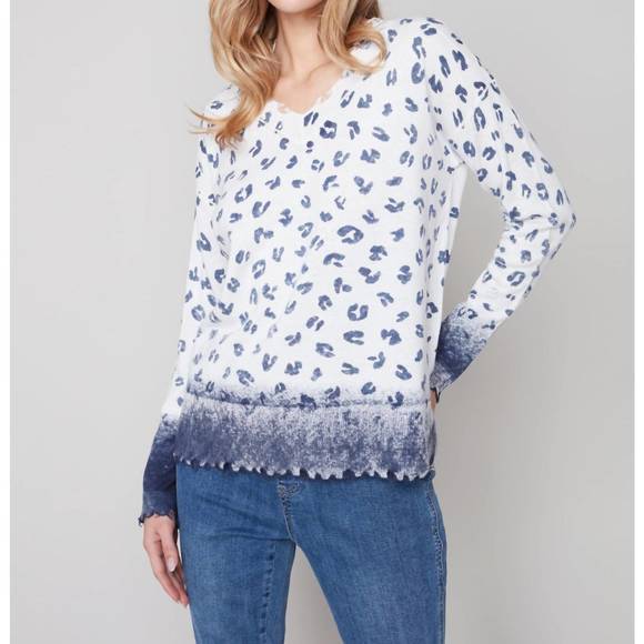 CHARLIE B | Sweaters | New Charlie B Vneck Raw Edge Light Weight ...